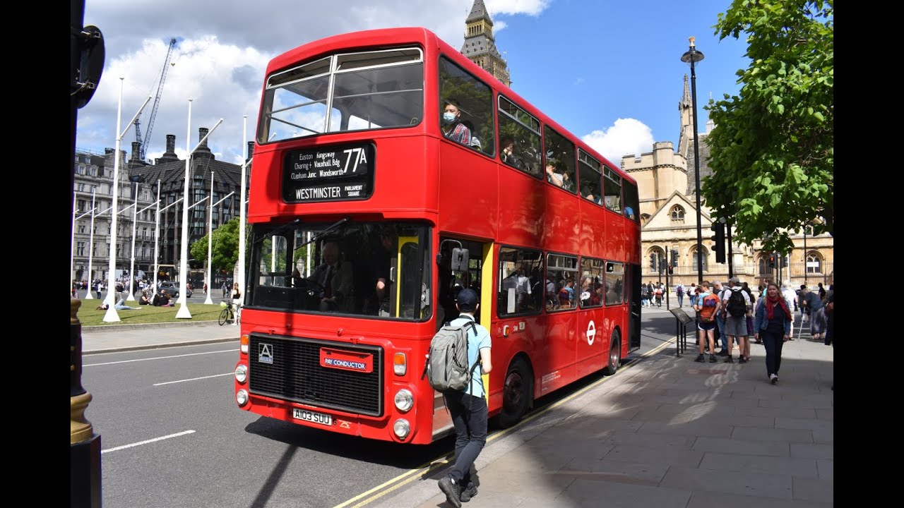 Journey on London Bus Heritage Route 77A Volvo Ailsa B55 Alexander RV ...