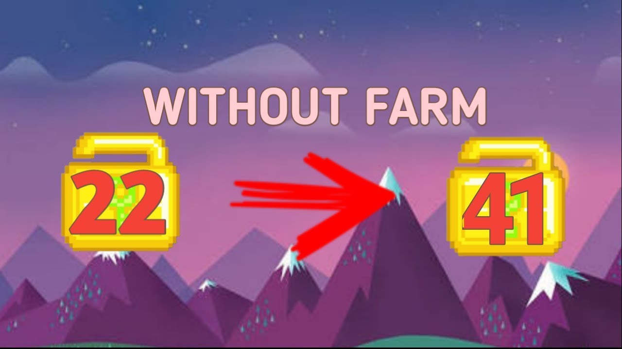22 WLS TO 41 WLS | Growtopia - How To Profit W/O Farm #4 - YouTube