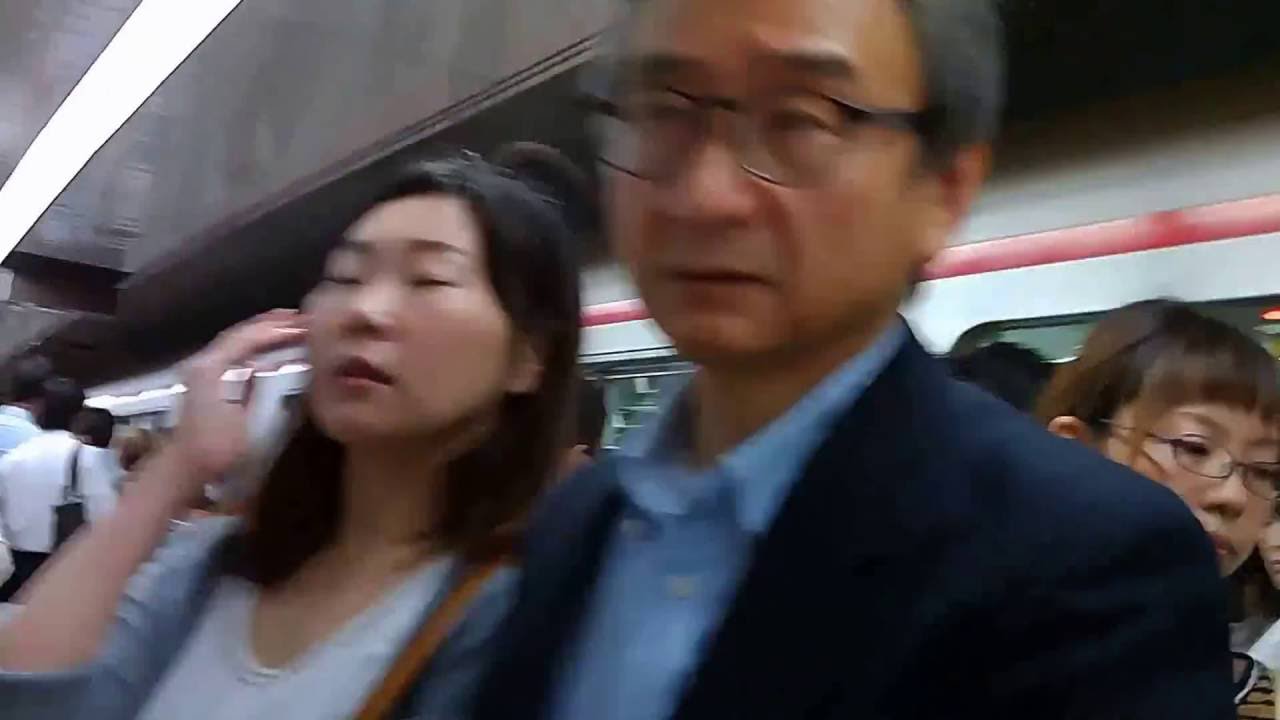 Packed Tokyo Subway During Rush Hour (YouTube Video Stabilization ...