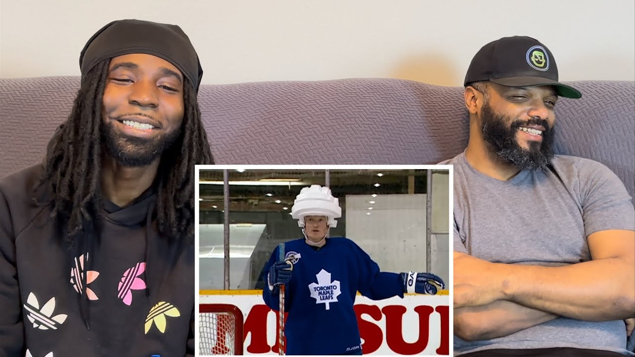 Conan Trains With The Toronto Maple Leafs Reaction - YouTube