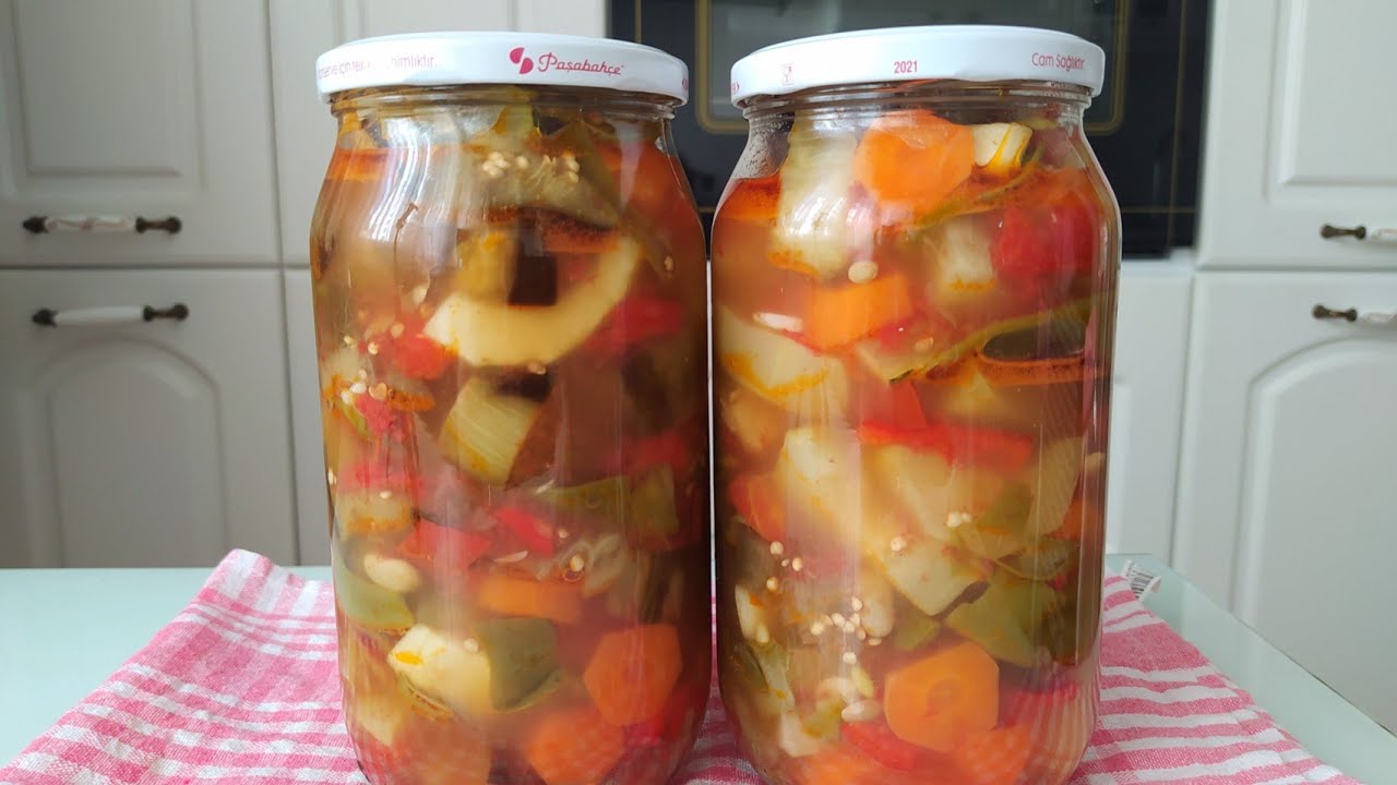Şişe Kaynatmak Yok Kızartmak Yok En Kolay Kışlık Türlü Konserve Nasıl ...