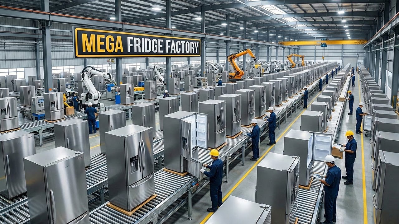 Inside a Modern Refrigerator Factory: From Raw Steel to Finished Fridge ...