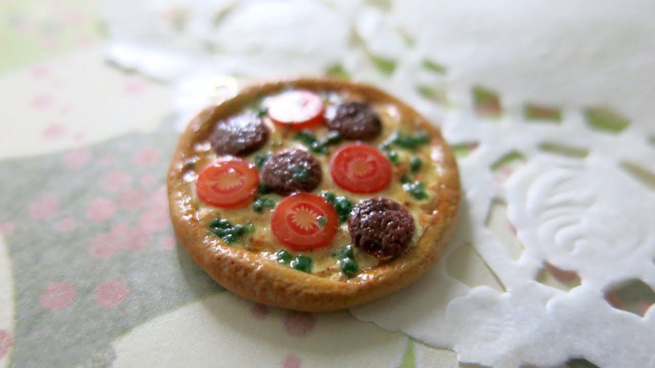 Polymer Clay Pizza Tutorial - YouTube