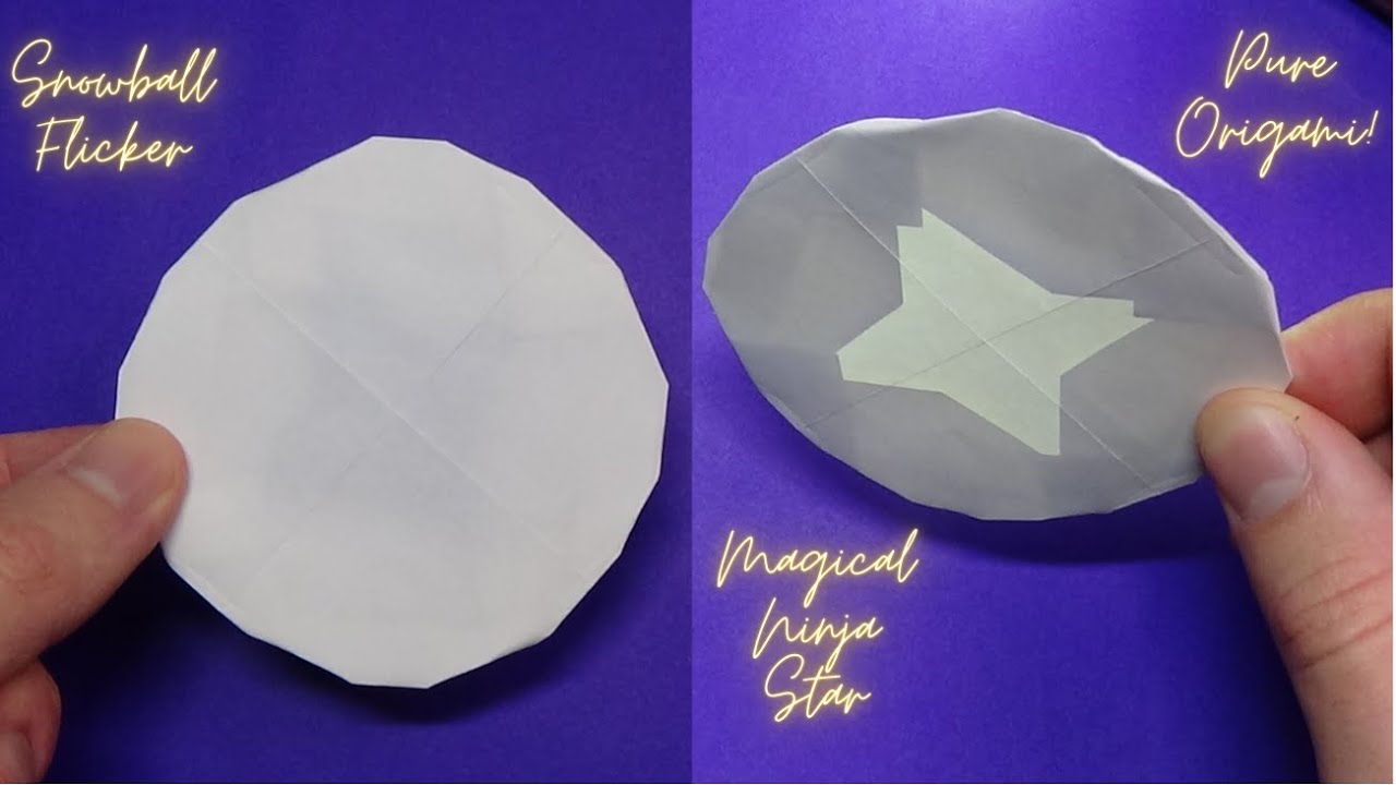 Origami Magical Snowball Flying Flicker - Hidden Ninja Star - Pure ...