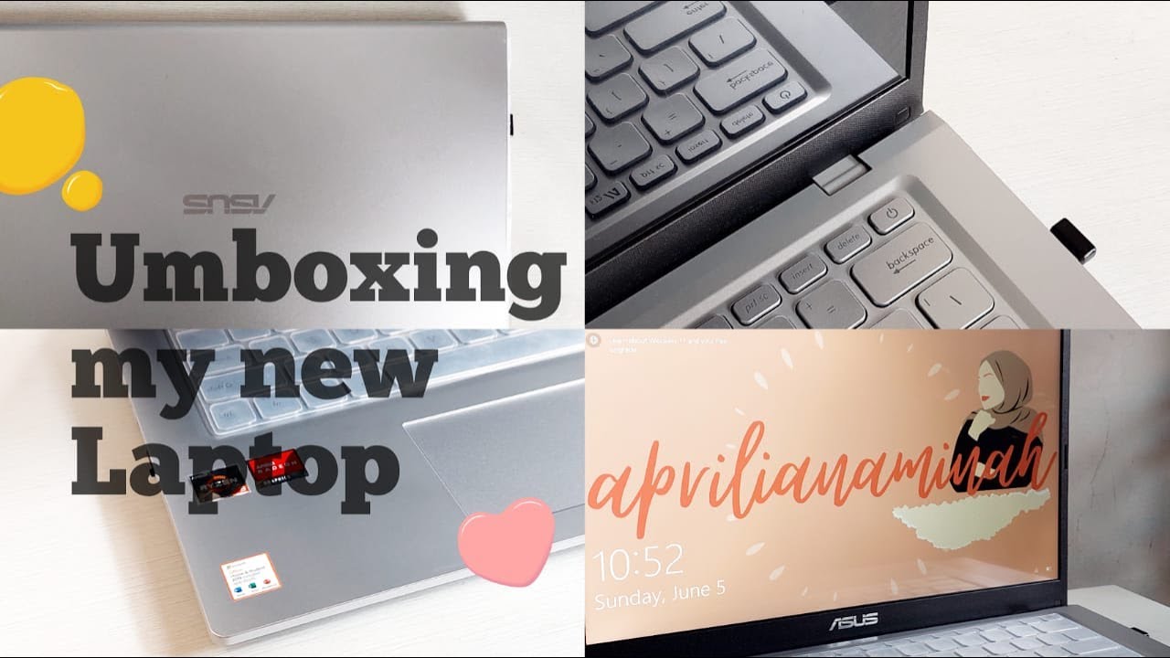 UNBOXING NEW LAPTOP | ASUS M415D | 8GB-512GB SSD SILVER| AESTHETIC # ...
