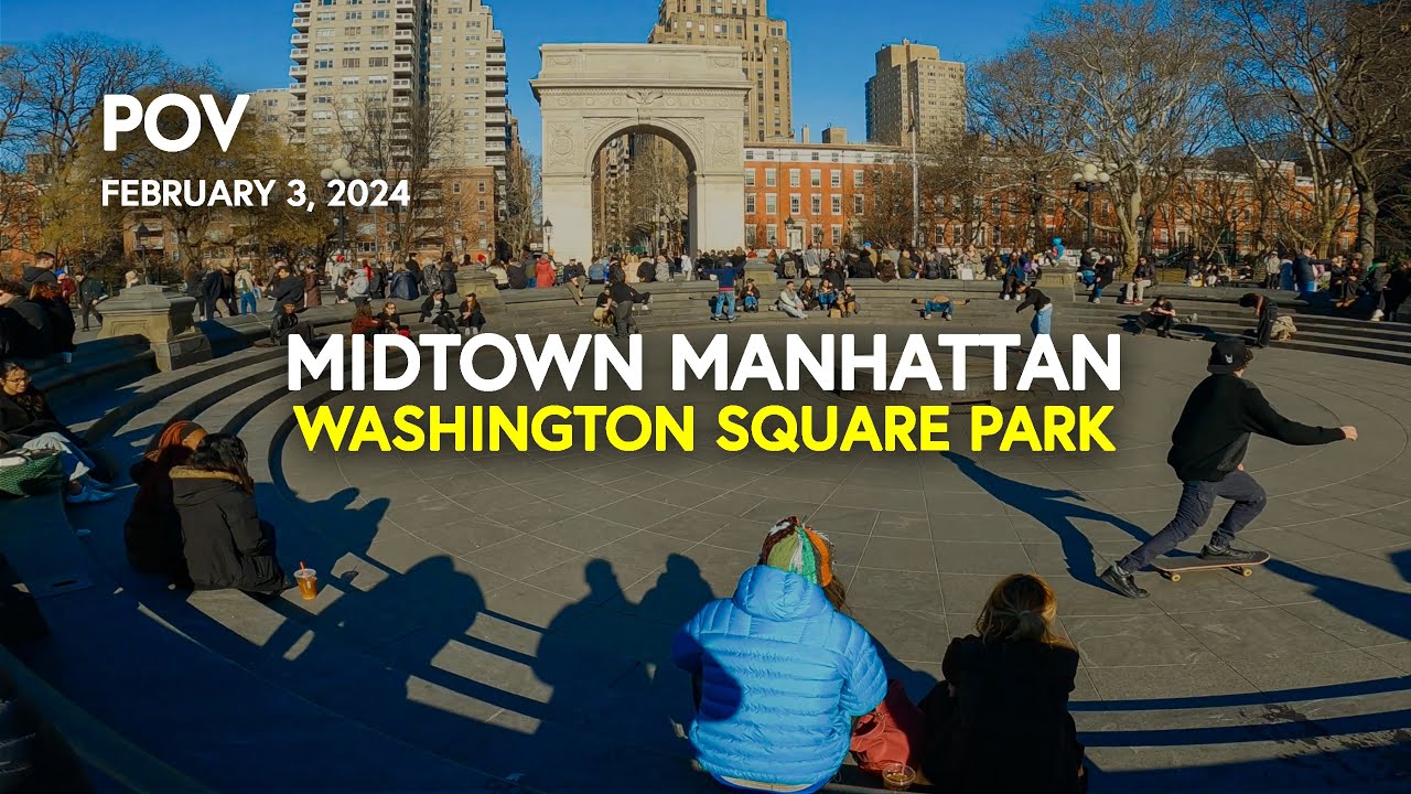🏛️ NEW YORK CITY: Walking through W 4th st, Washington Square Park ...