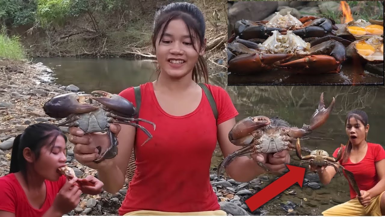 Crabs Cooking With Duck Eggs In Forest 😱 ! @VillageFoodChannelOfficial @CookingShookingHindi ...
