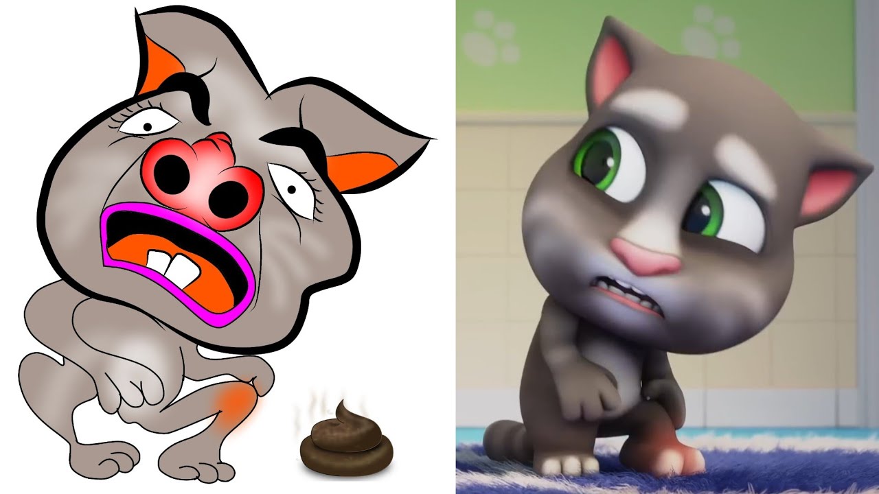 My Talking Tom 2 - Laugh With My Talking Tom Crazy Fails Funny Drawing ...