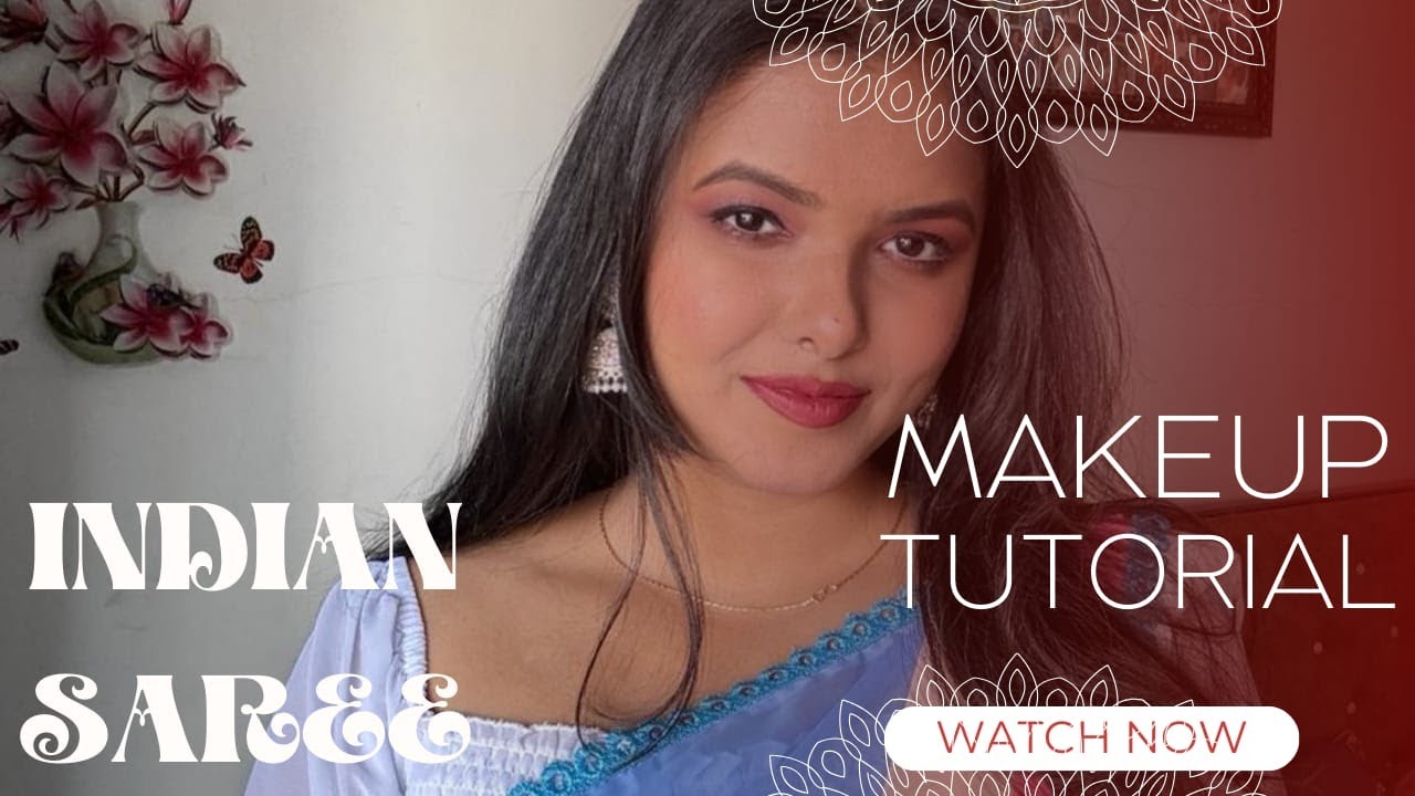 SAREE MAKEUP TUTORIAL,, #makeup #viral - YouTube