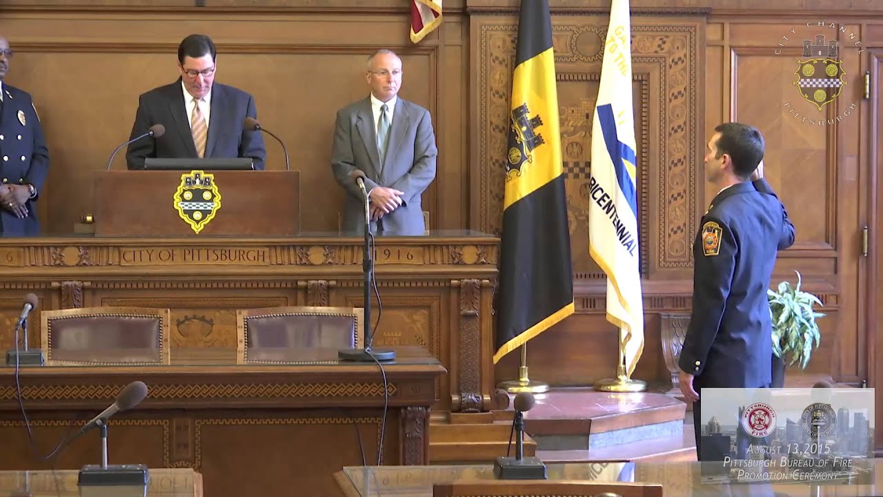 City of Pittsburgh Bureau of Fire Promotion Ceremony - 8/13/15 - YouTube