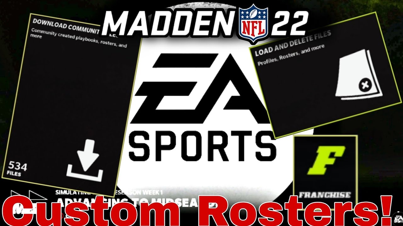 How to Download CUSTOM ROSTERS in Madden 22 Franchise, Offline! For ...