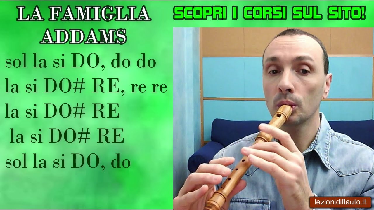 La famiglia Addams con il flauto - suona con me. - YouTube