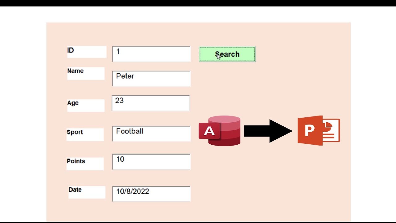 🔍 Search Access Database Directly from PowerPoint! | Smart Integration ...