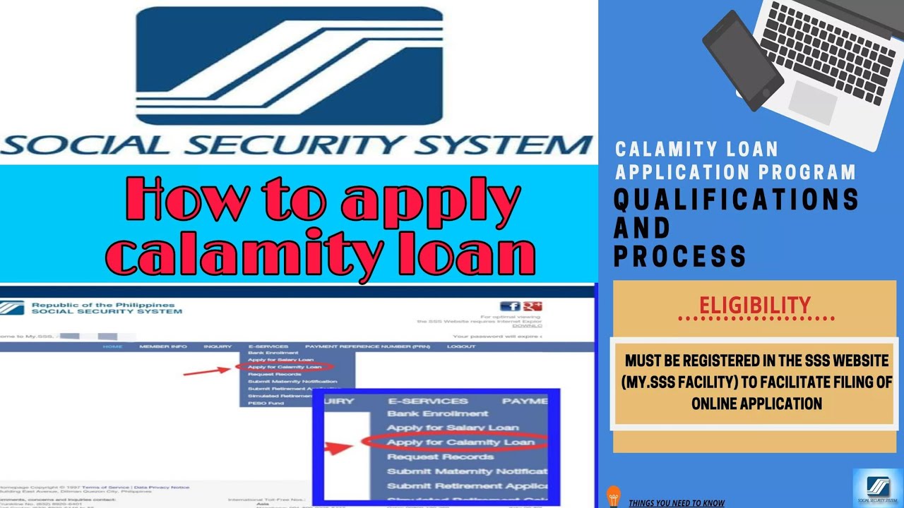 HOW TO APPLY SSS CALAMITY LOAN / HOW TO SIGN UP ON SSS - YouTube