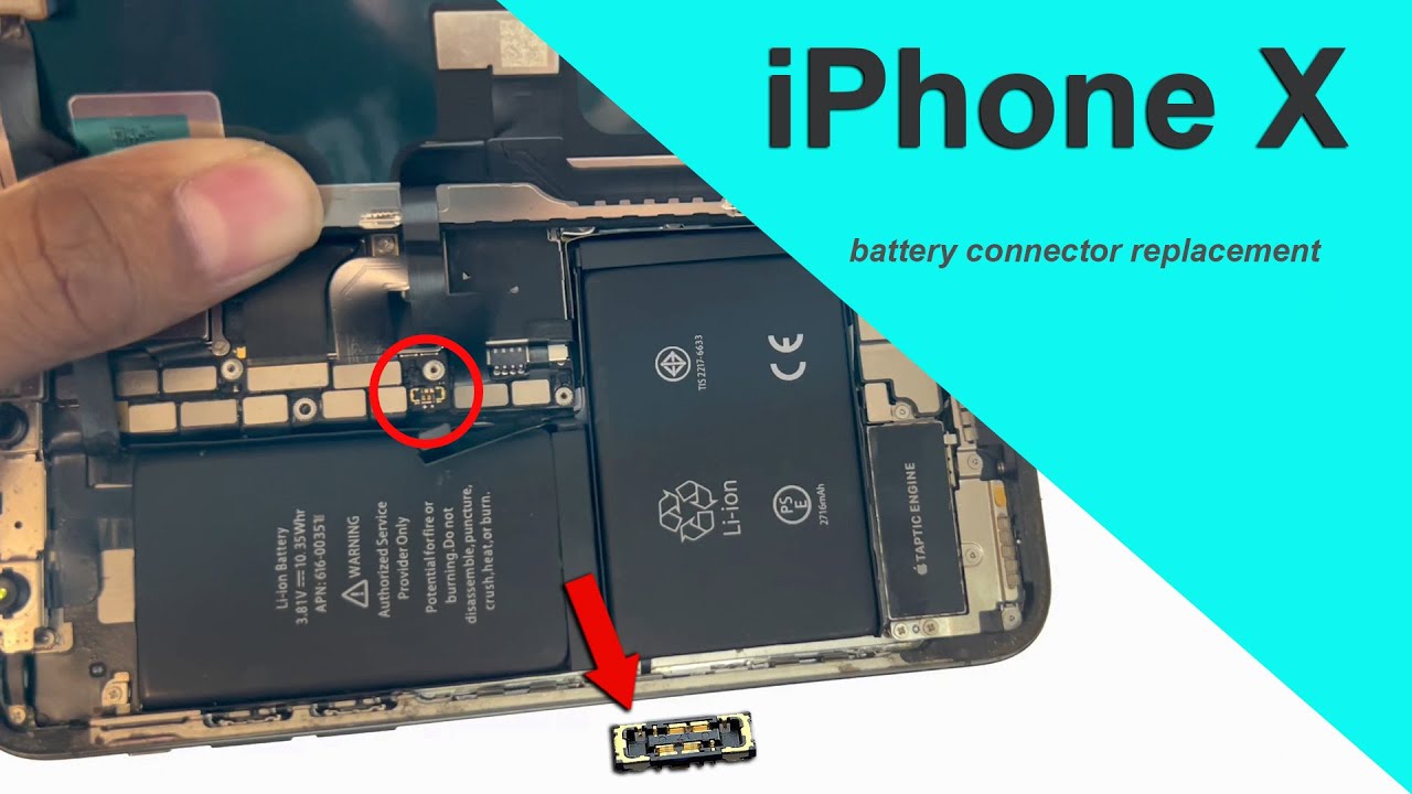 iPhone X Battery Connector Replacement - YouTube