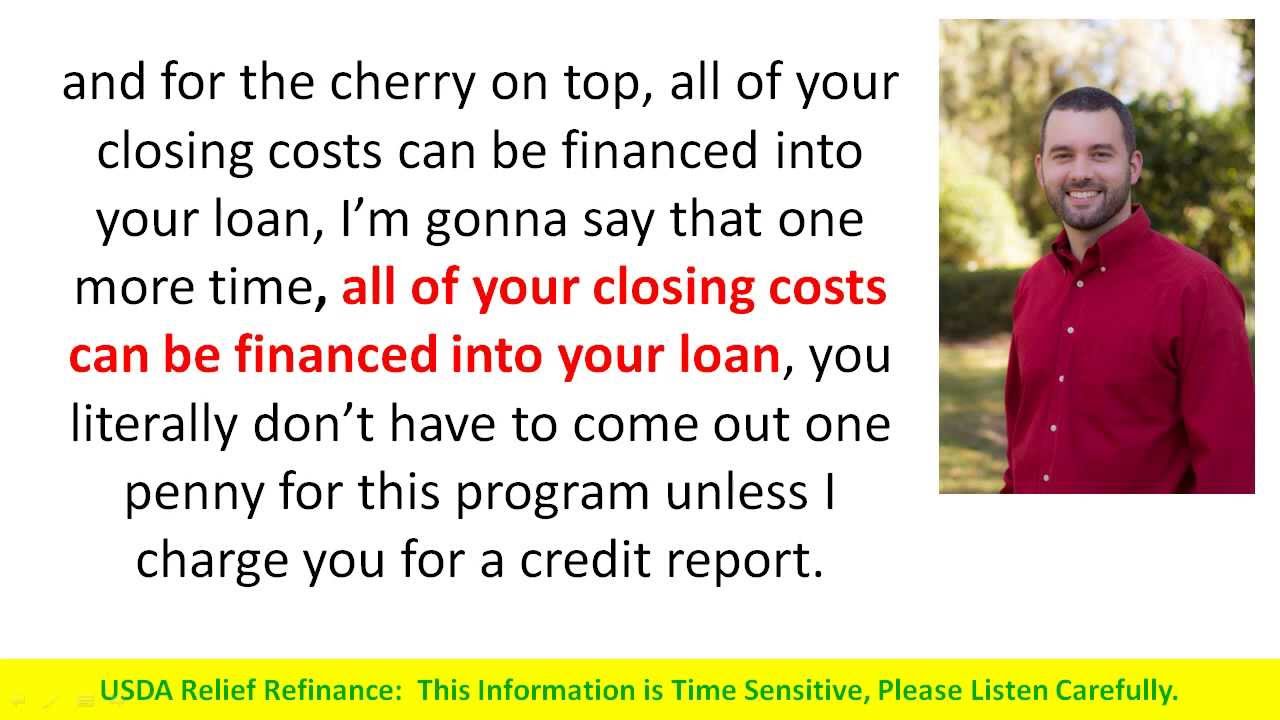 USDA Refinance Mortgage Program - YouTube