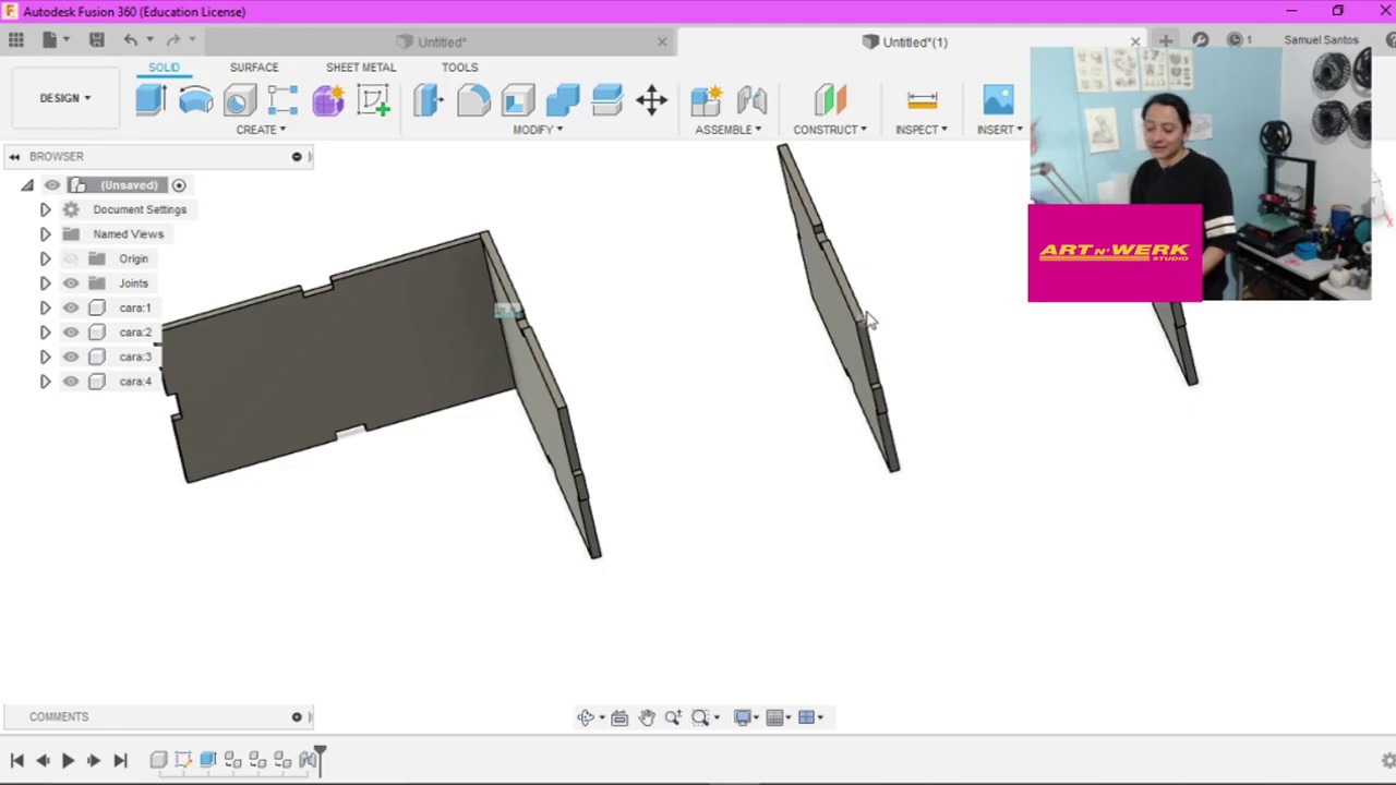 Tutorial Fusion 360 4 - Joints - YouTube