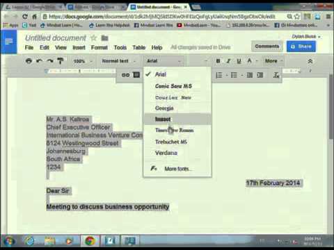 CAT 10-12 Using Google Docs - Documents- 2 Writing and Formatting a ...