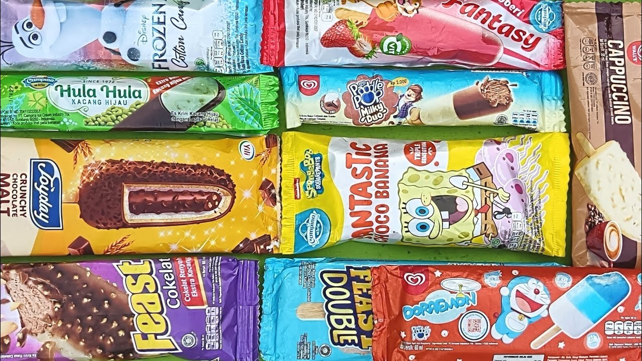 ES KRIM PADDLE POP, ES KRIM HULA HULA, ES KRIM FEAST, ES KRIM MILKY DUO ...