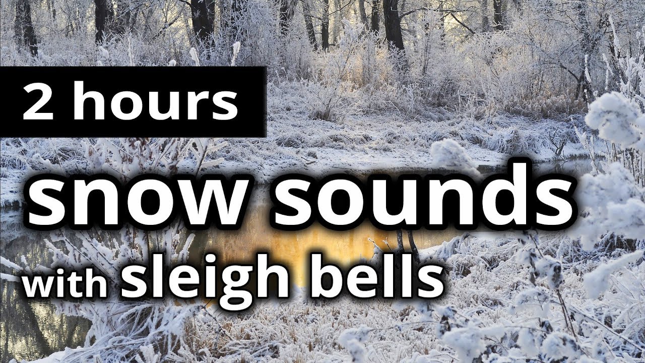 🎧 SNOW SOUNDS and SLEIGH BELLS SOUNDS - Reindeer Winter Snow - SLEEP ...