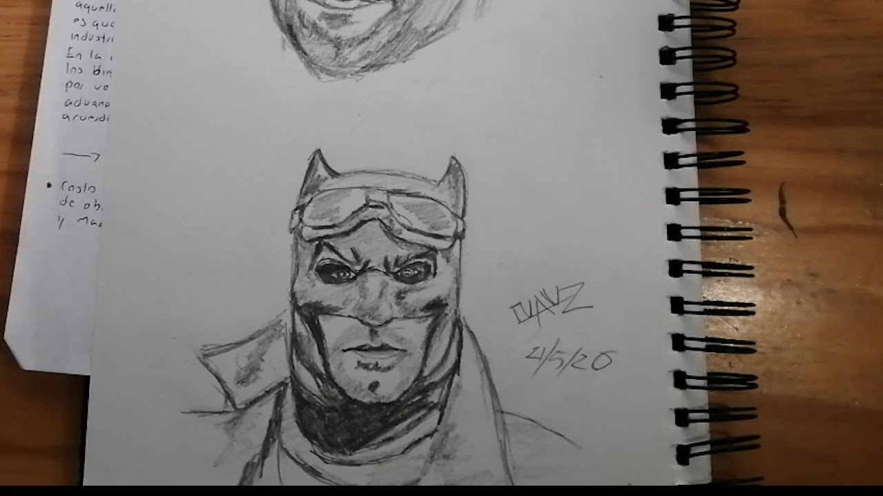 COMO DIBUJAR A BATMAN CON UN SOLO LÁPIZ - YouTube