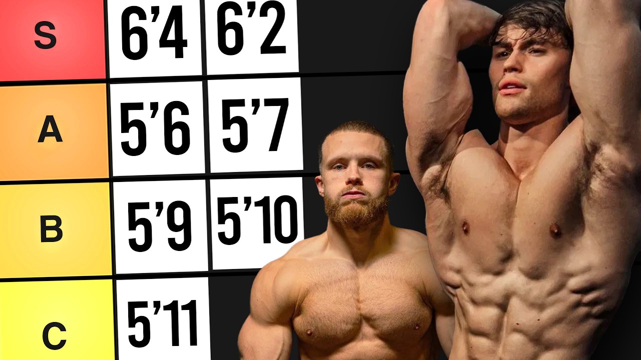 Ranking Your Physique Based on Height (TIER LIST) - YouTube
