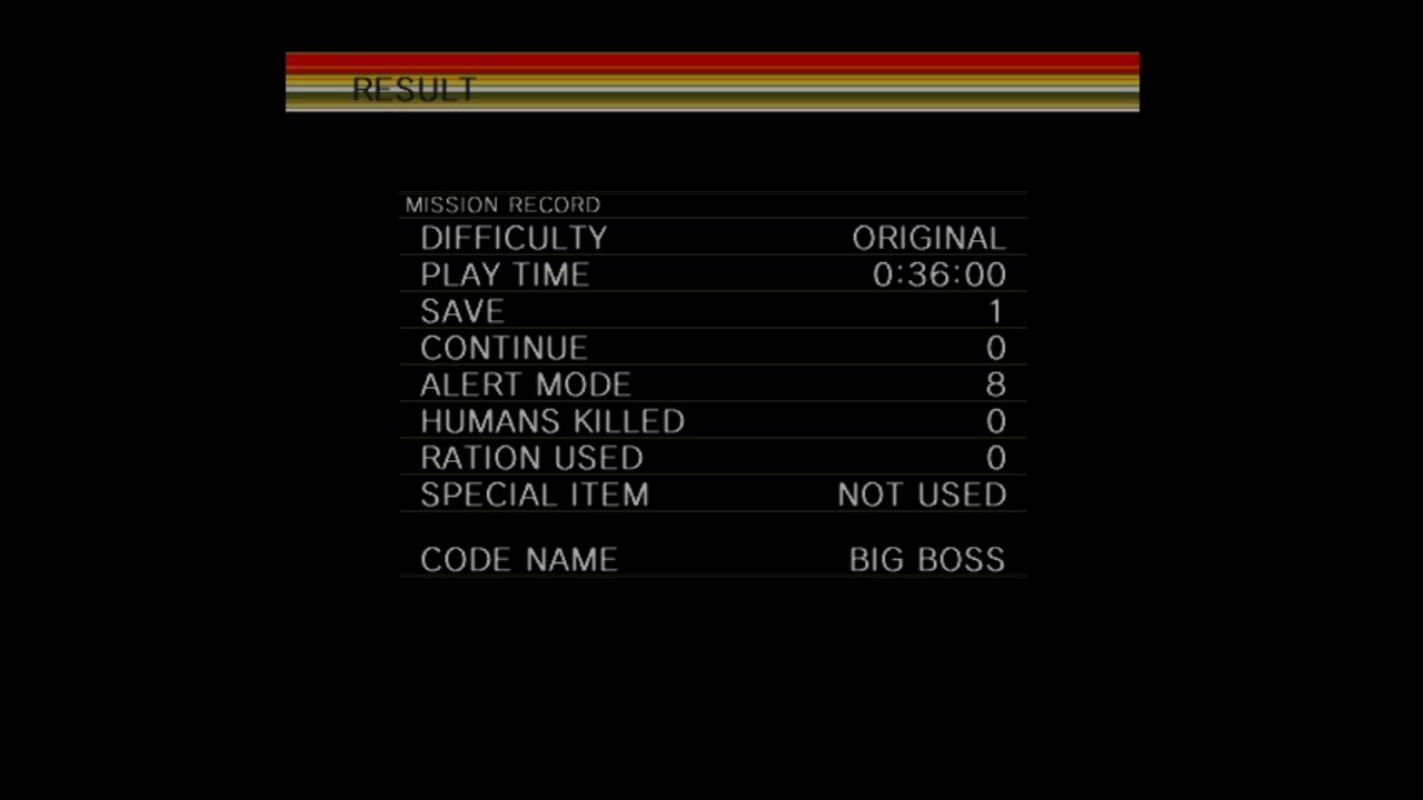 Metal Gear (MSX) - Big Boss Rank (1 Save, No Rations) - YouTube