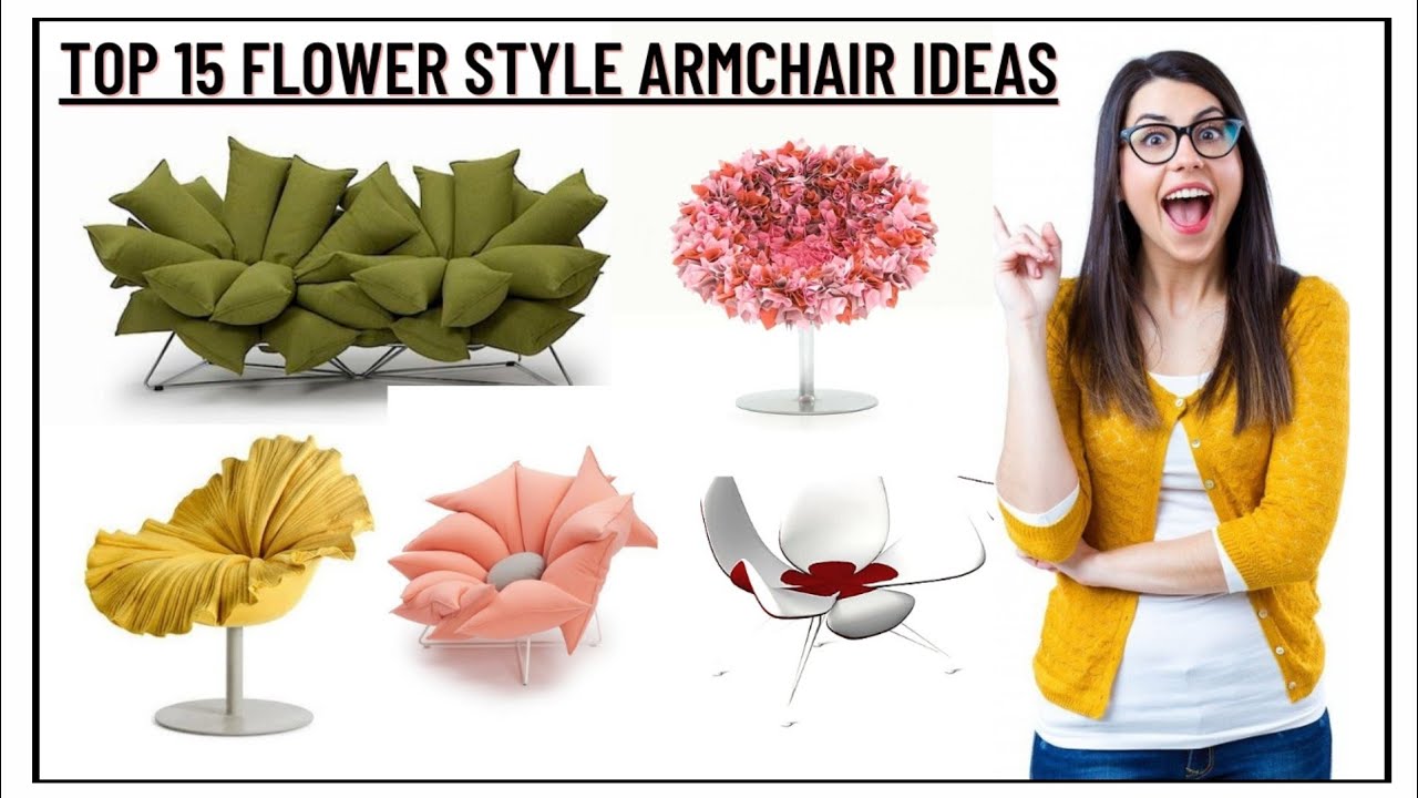 top 15 flower style armchair ideas | flower design chair ideas ...