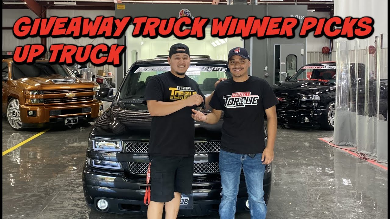 CALIFORNIA TRUCK WINNER PICKS UP THE TRUCK - YouTube
