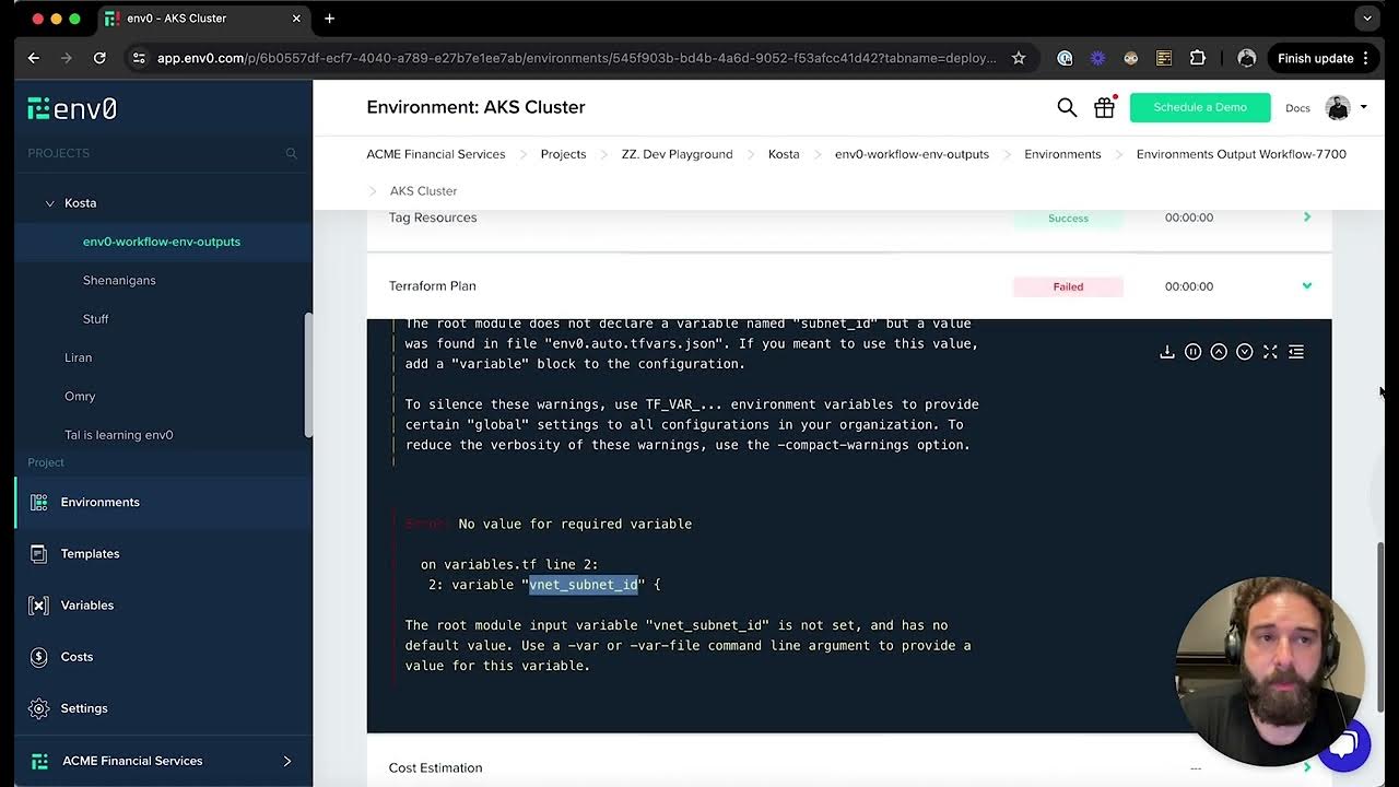 Demo: Using env0 Workflows for Secure Output Piping - YouTube