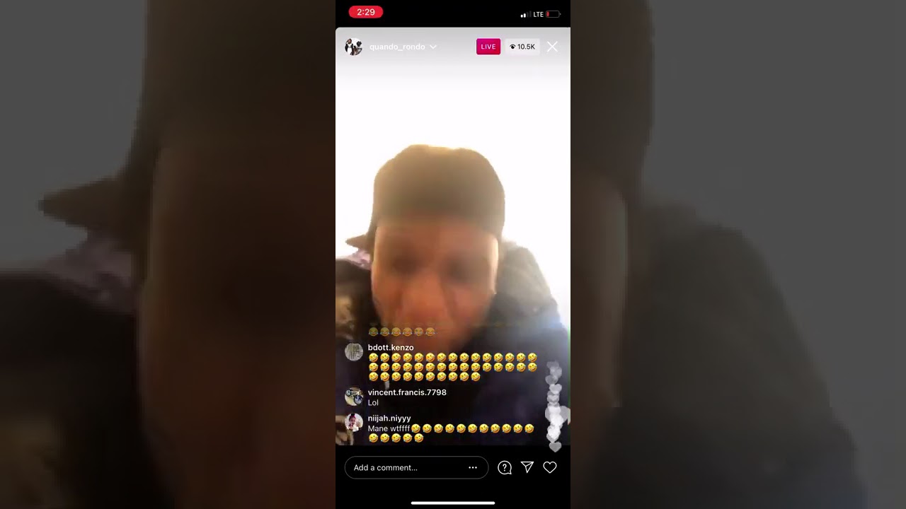 Quando Rondo Live Talking Bout Smoking Dead Opps "ALL I SMOKE IS DEAD ...