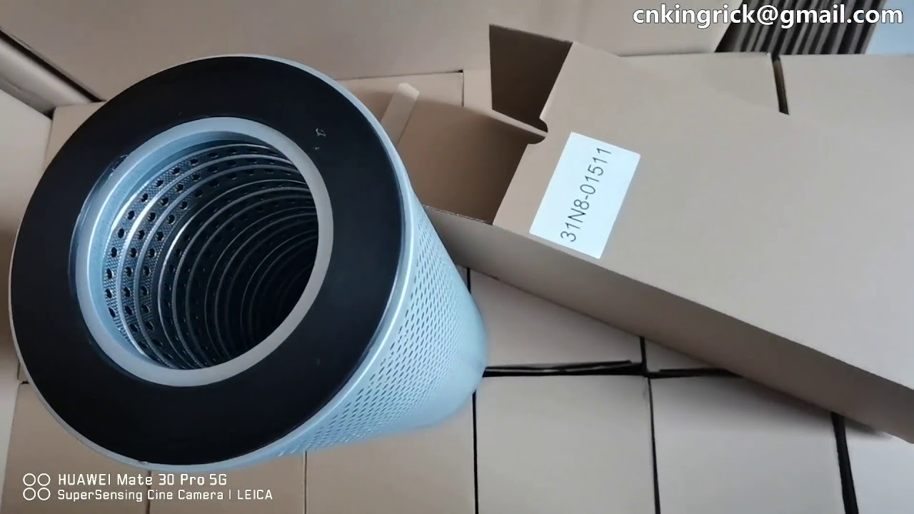 31N8-01511 HYUNDAI hydraulic filter 31Q6-20340 - YouTube