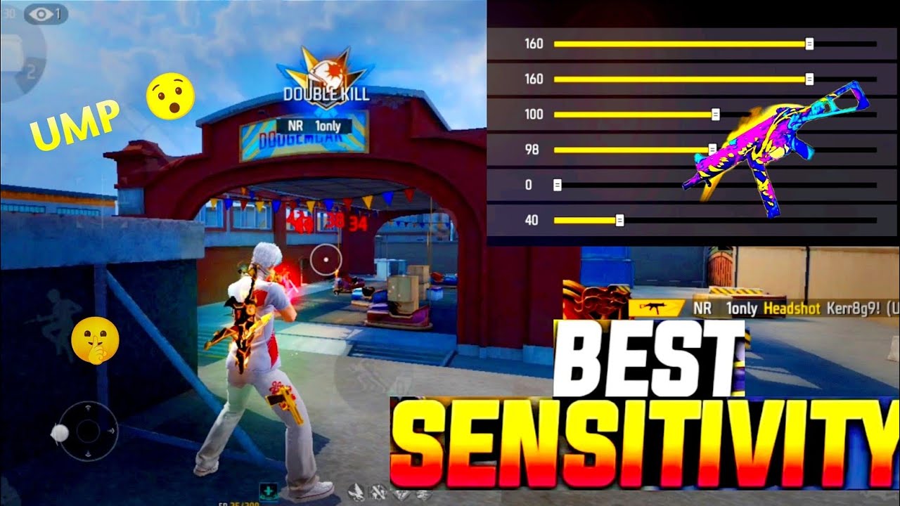 UMP Headshot Trick 😯 Best sensitivity for UMP Garena Free Fire - YouTube