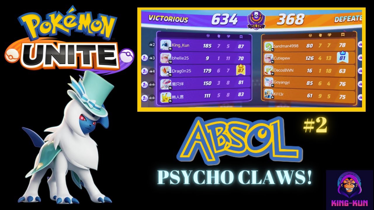 ABSOL GAMEPLAY!! A PSYCHO CUTTER WITH PSYCHO CLAWS! POKEMON UNITE ...