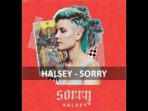 Halsey - Sorry (Lyrics Video) - YouTube