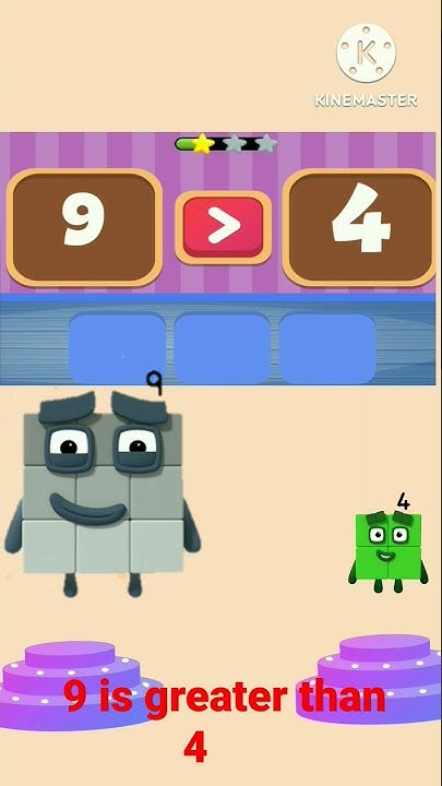 numberblocks ,greater than , less than |#numberblocks #learntocount #shorts #youtubeshorts # ...