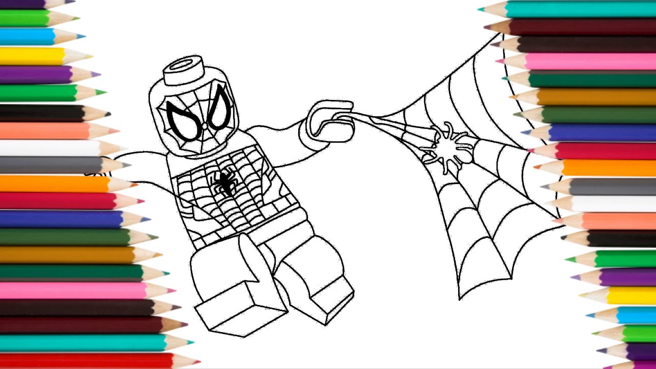 LEGO Spider man Coloring pages - YouTube