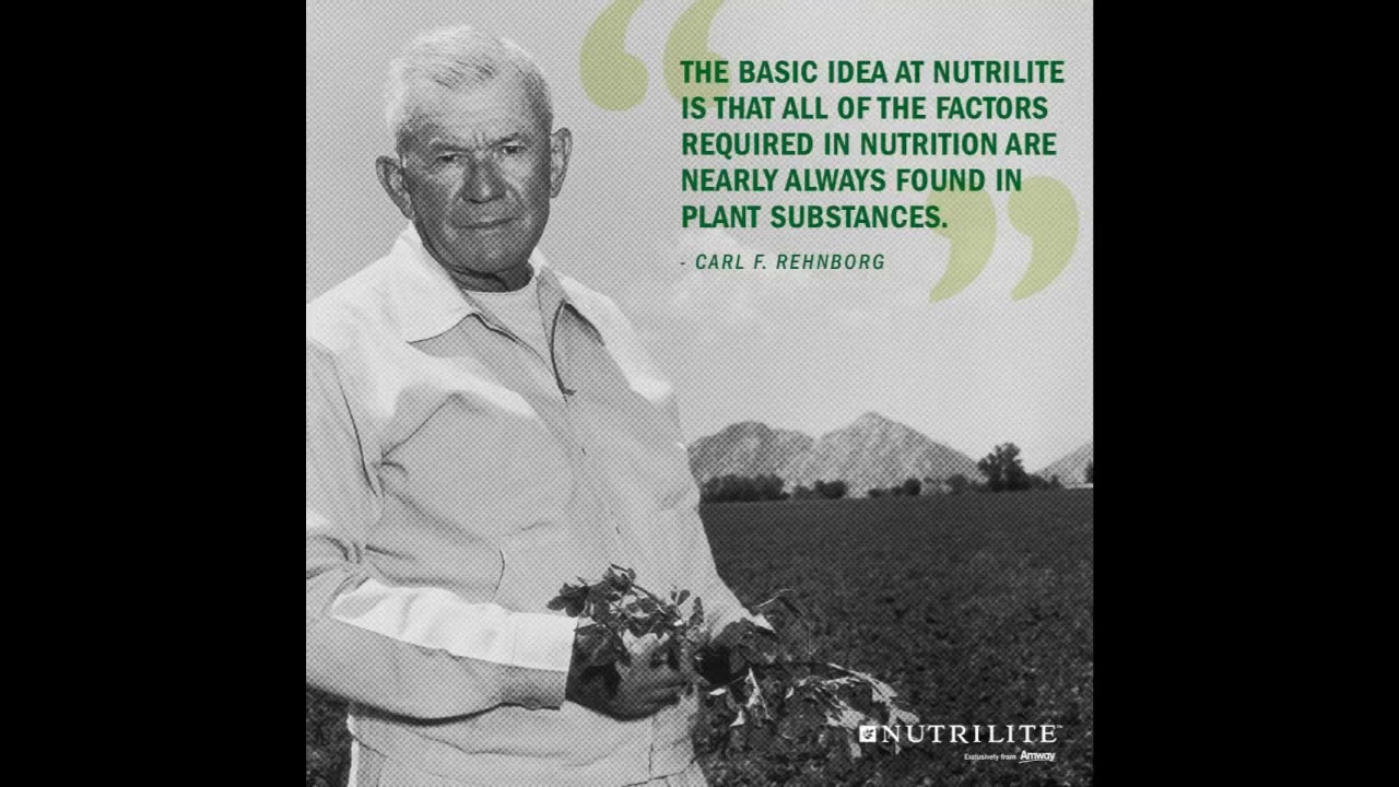 Old story of nutrilite.... All the credit goes to CARL F .REHNBORG ...