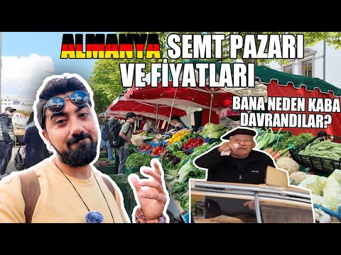 ALMANYA Semt Pazarı ve Fiyatları l Pazarda Bana Neden KABA DAVRANDILAR !!