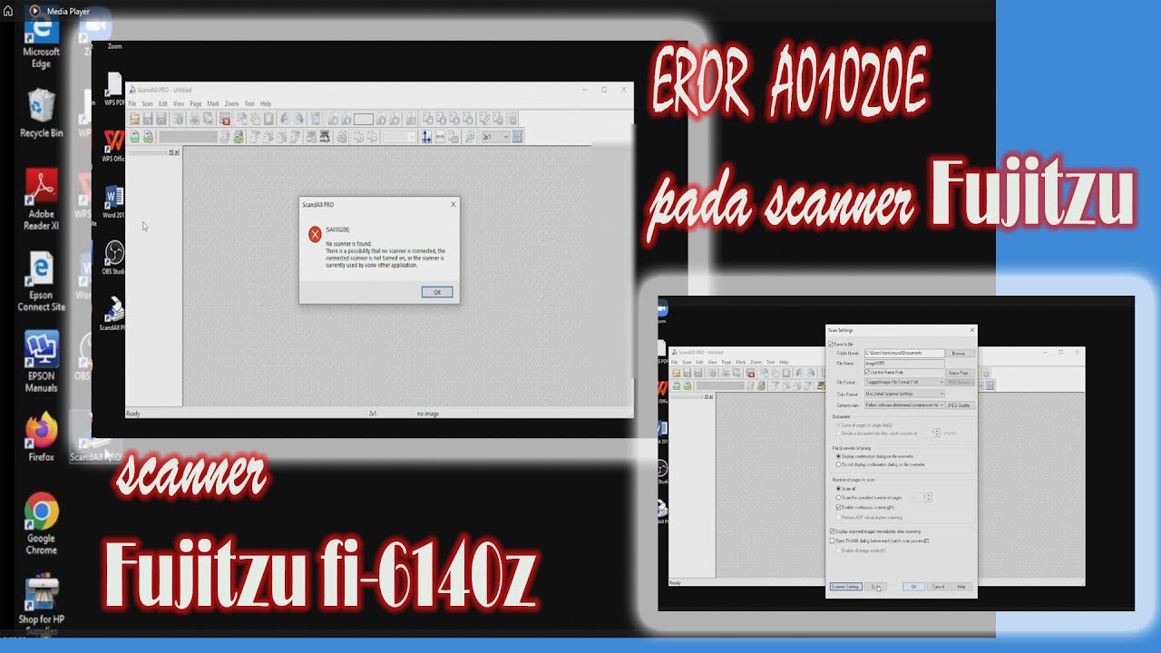 Eror Scanner Fujitzu fi- 6140Z - YouTube