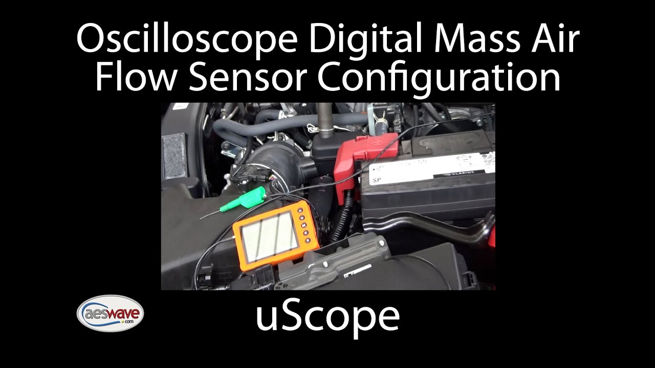 Oscilloscope setup (uScope) Digital Mass Air Flow (MAF) Sensor - YouTube