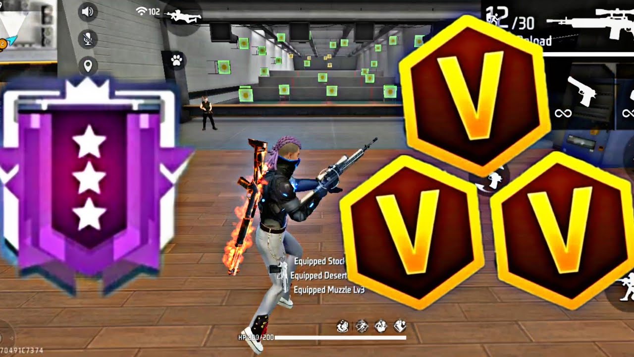 Free Fire Training Mode Full Gameplay | Training Mode OP Headshots ...