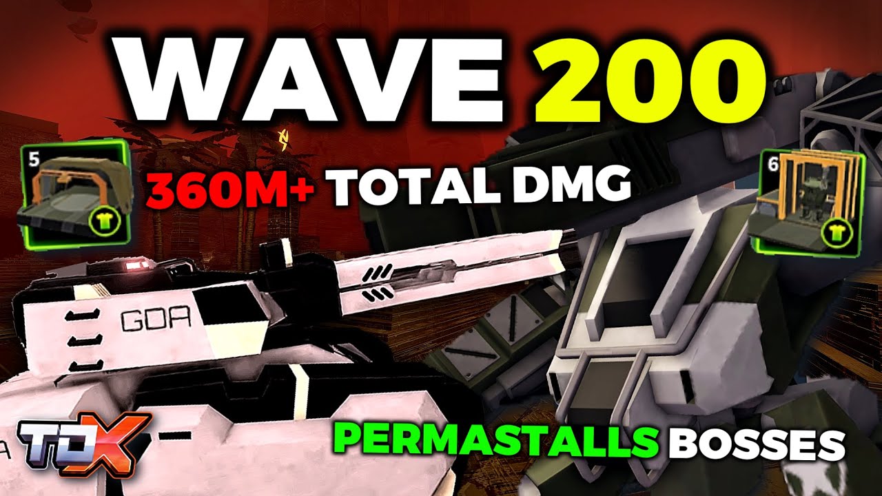 SOLO ENDLESS WAVE 200 w/ SPAWNERS ONLY! (+Supports!) | Roblox TDX - YouTube
