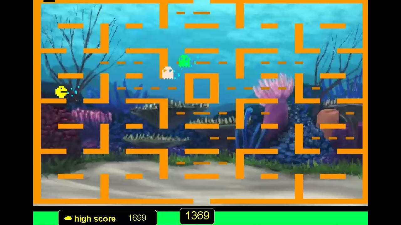 FINISHED THE STAGE SCRATCH Atari 2600 pac man IN THE UNDERWATER imalink100 PAC MAN CLONE BROWSER ...