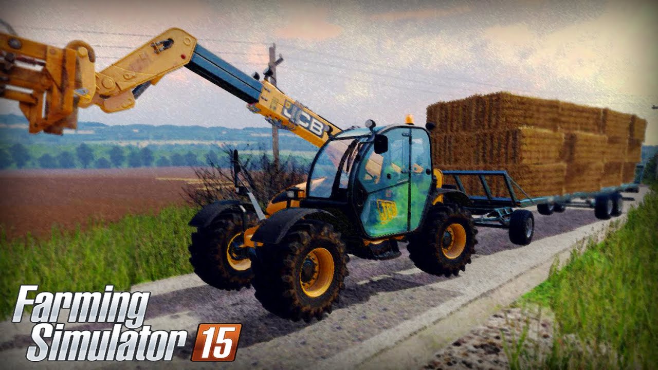 Farming Simulator 15 - JCB 536.70 AGRI Loading bales - YouTube