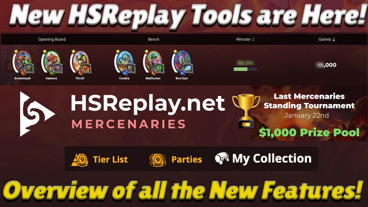 New HSReplay Tools are Here! Overview of all the New Features! + $1k ...