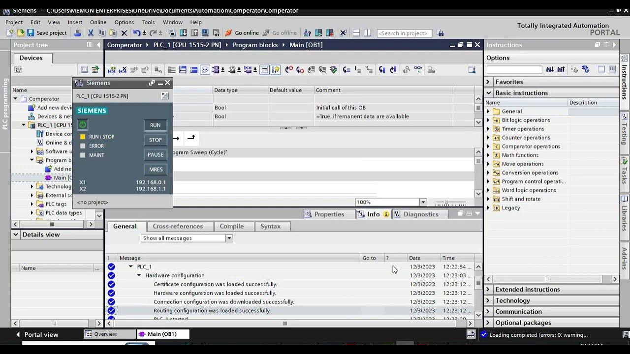 "How to useTIA Comparator Function Tutorial: GT, GE, LT, LE, INRANGE" || plc || tiaportal || hmi ...