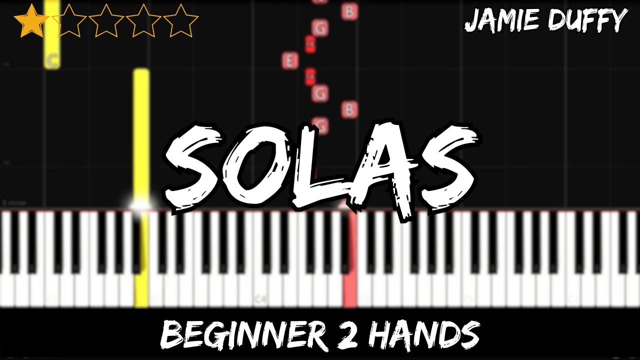 Jamie Duffy - Solas - Easy Beginner Piano Tutorial - For 2 Hands - YouTube