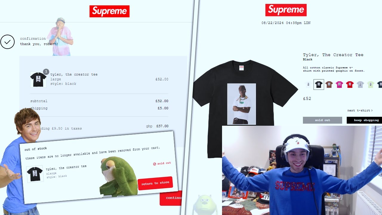 Supreme FW24 Week 1 - Live Cop - The Season Begins!! (Manual Checkout ...