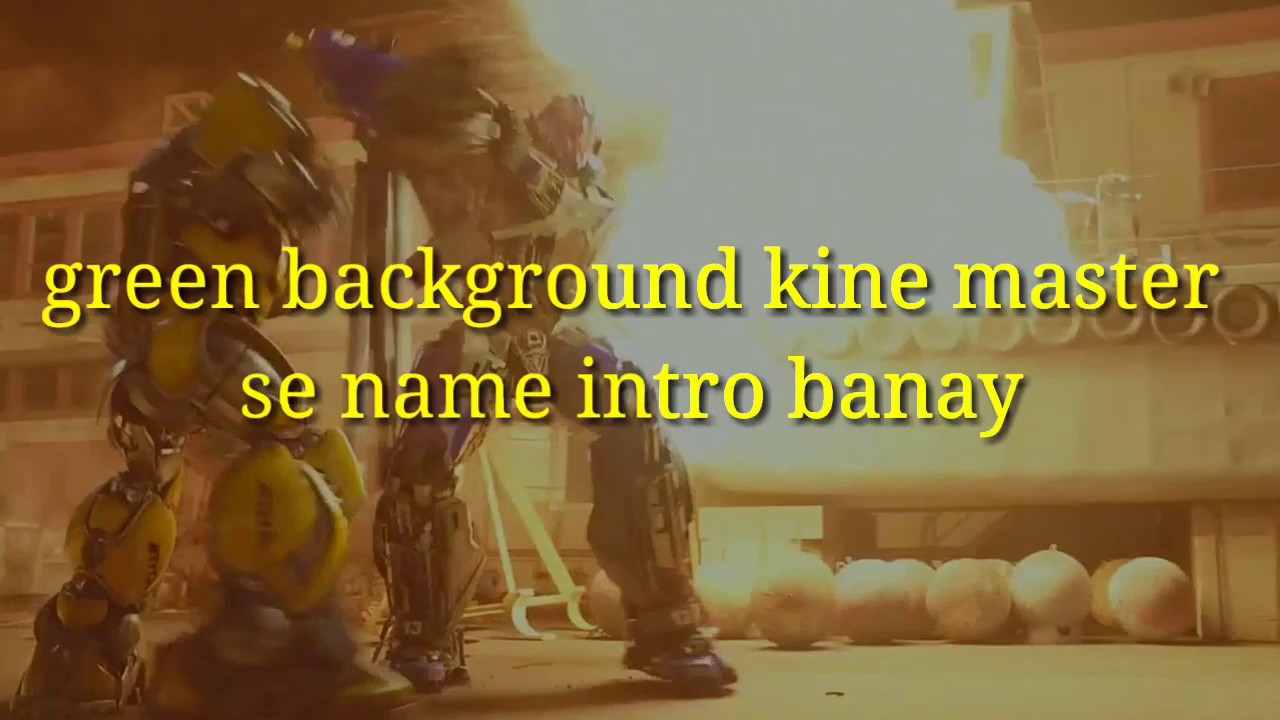 kine master se name green background banay - YouTube